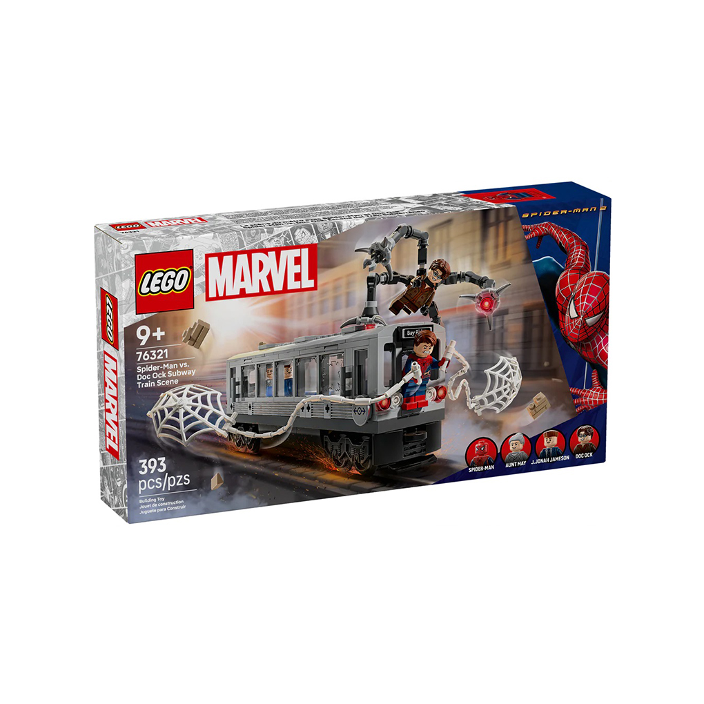 LEGO Marvel: Spider-Man vs. Doc Ock Escena del Tren Subterráneo (76321 ...